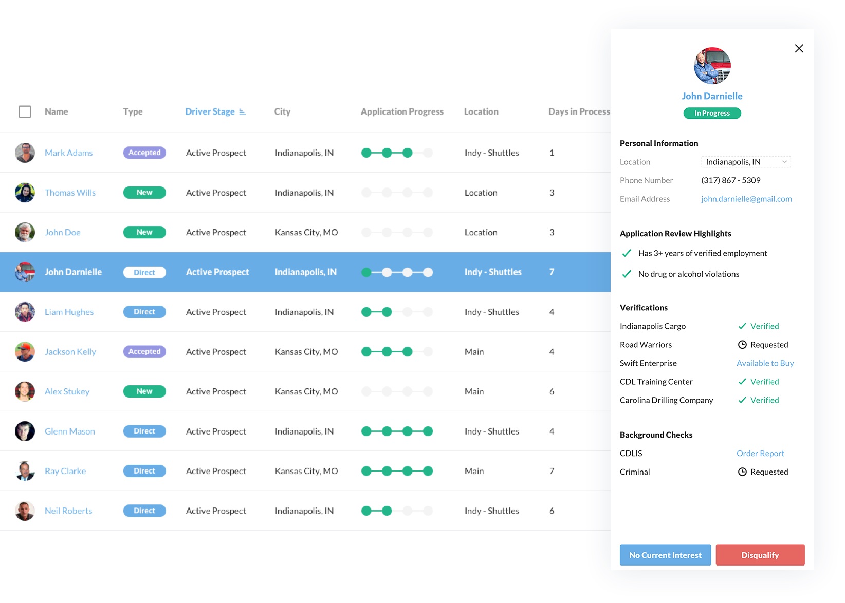 DRIVERREACH - CDL APPS | DRIVER LEADS MANAGEMENT